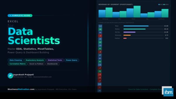 Excel for Data Scientists: The Complete Guide to Data Analysis